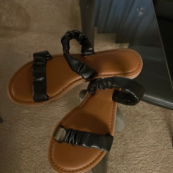 Shoes | Target Original Black Leather Slides | Poshmark